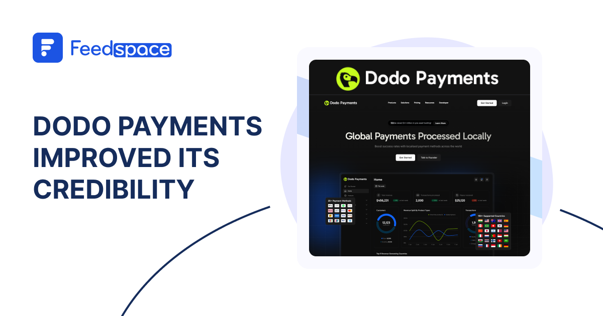 How Dodo Payments Improved its Credibility with Feedspace