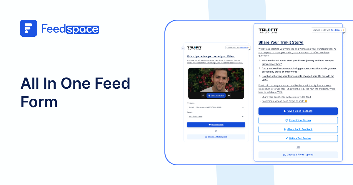 Collect Audio, Video, Text, & More With Just One All-In-One-Feed Form