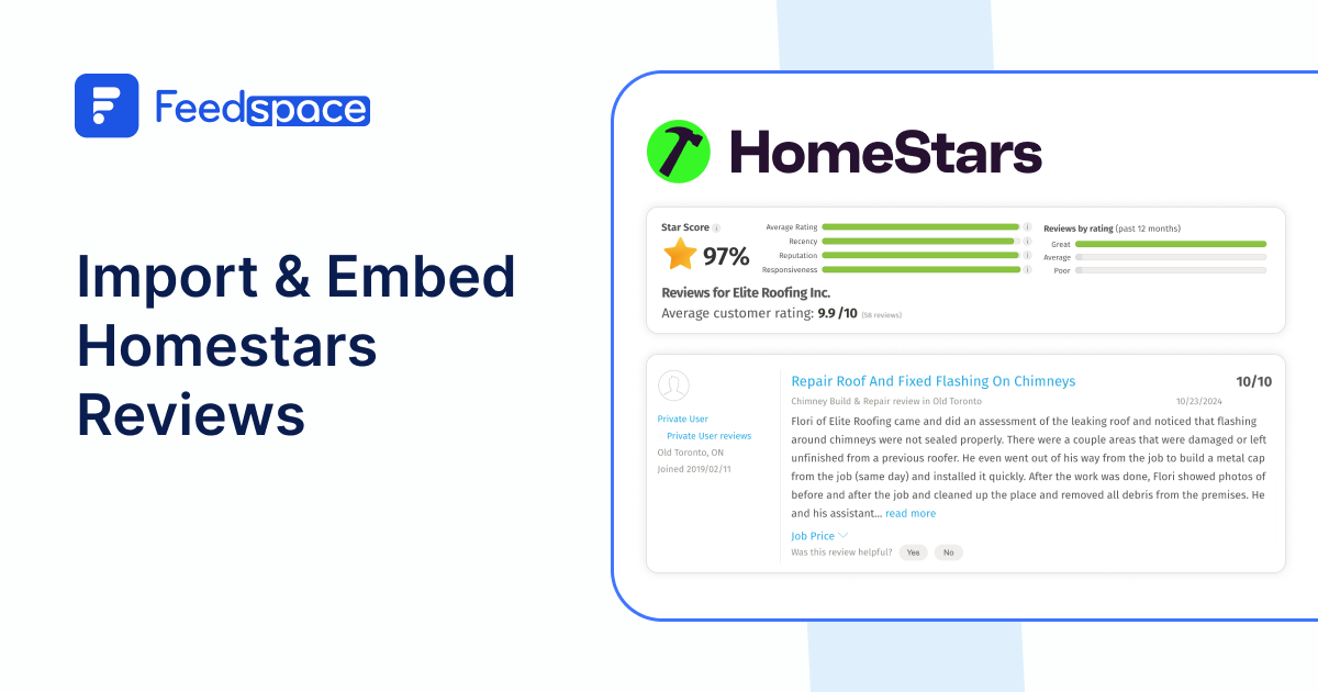 Embed Homestars Reviews on Your Website for Free [Done in 5 Mins]