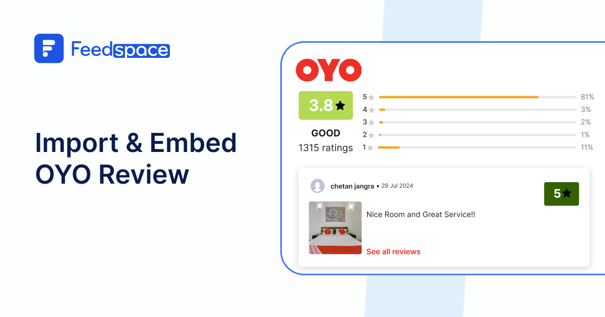 Embed OYO Reviews on Your Website [Easy – Under 5 Mins]